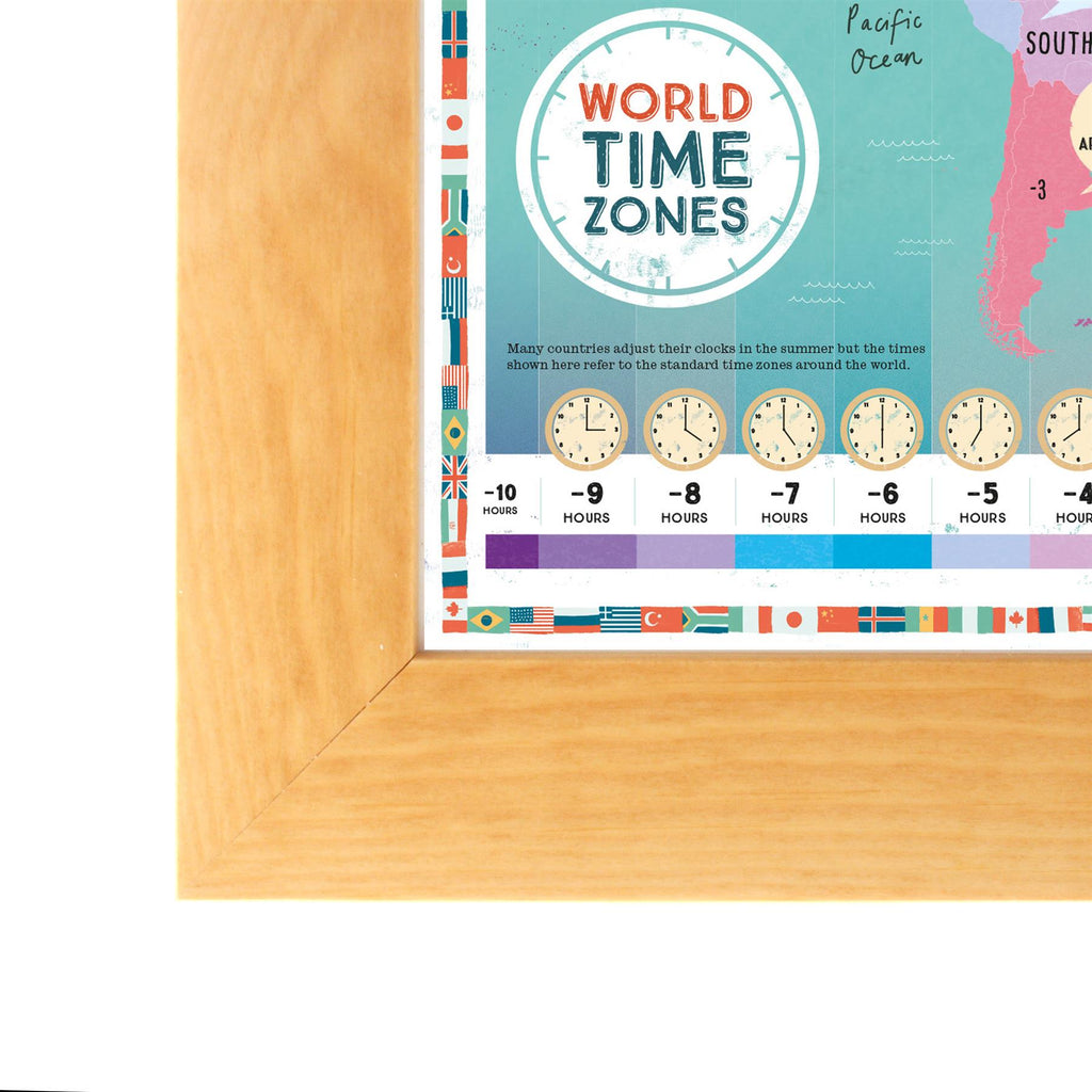 Prisoners of Geography World Time Zones Educational Wall Map – Map ... Prisoners of Geography World Time Zones Educational Wall Map – Map ...