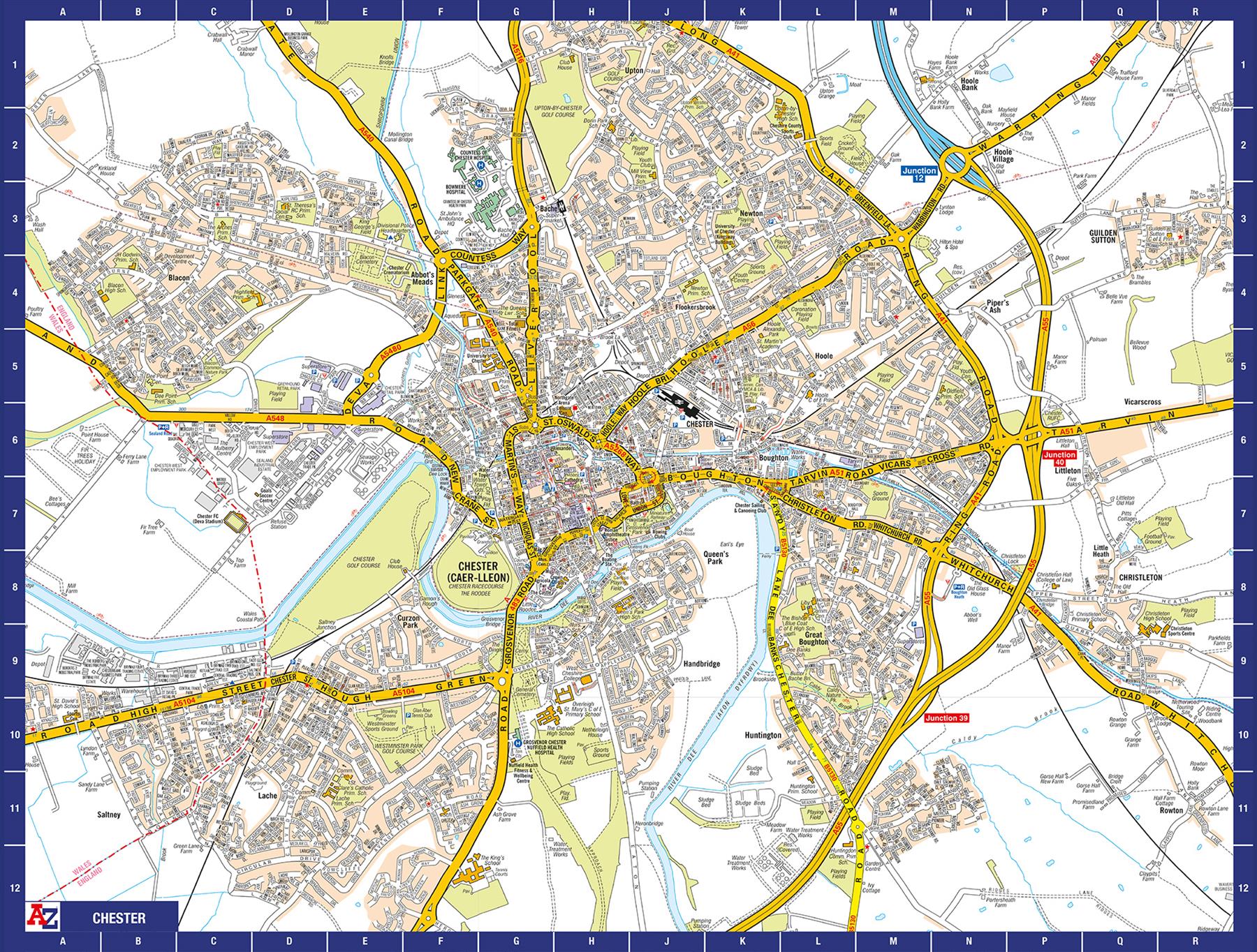 A-Z Map of Chester 1000 Piece Jigsaw – Map Marketing