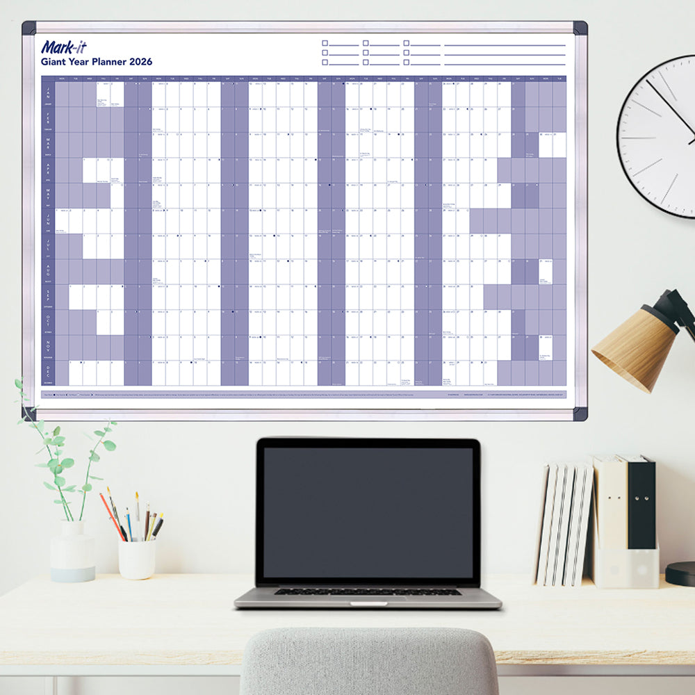 GIANT 2026 YEARLY WALL PLANNER - MARK IT – Map Marketing