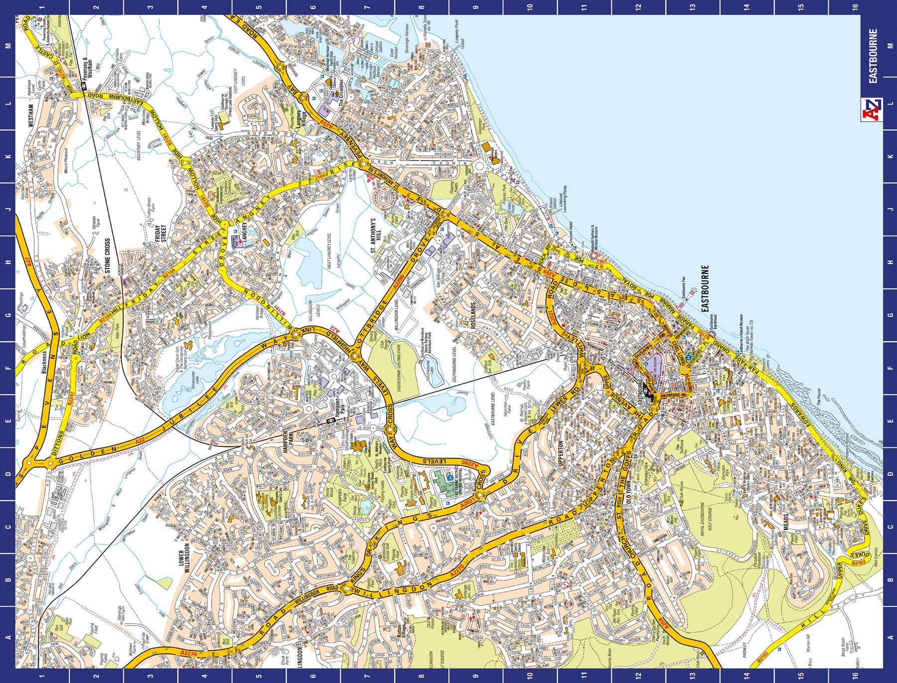 A-Z Map of Eastbourne 1000 Piece Jigsaw – Map Marketing