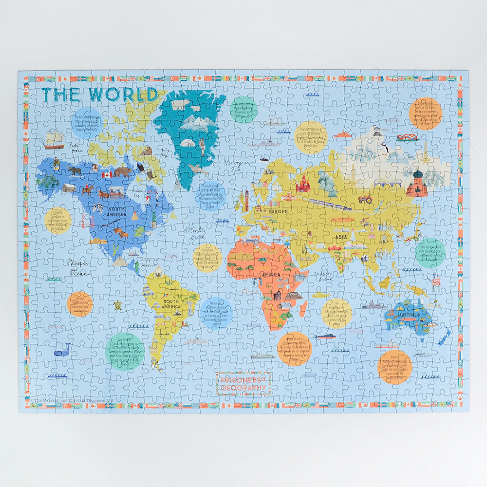 Prisoners of Geography World Map 500 Piece Jigsaw Puzzle | Map Marketing UK