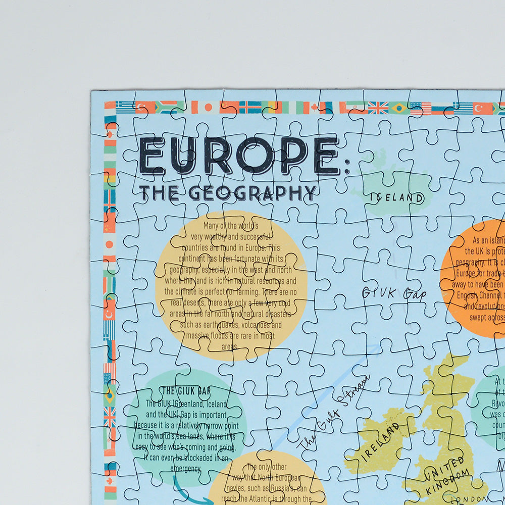 Prisoners of Geography Europe Map 500 Piece Jigsaw Puzzle – Map Marketing