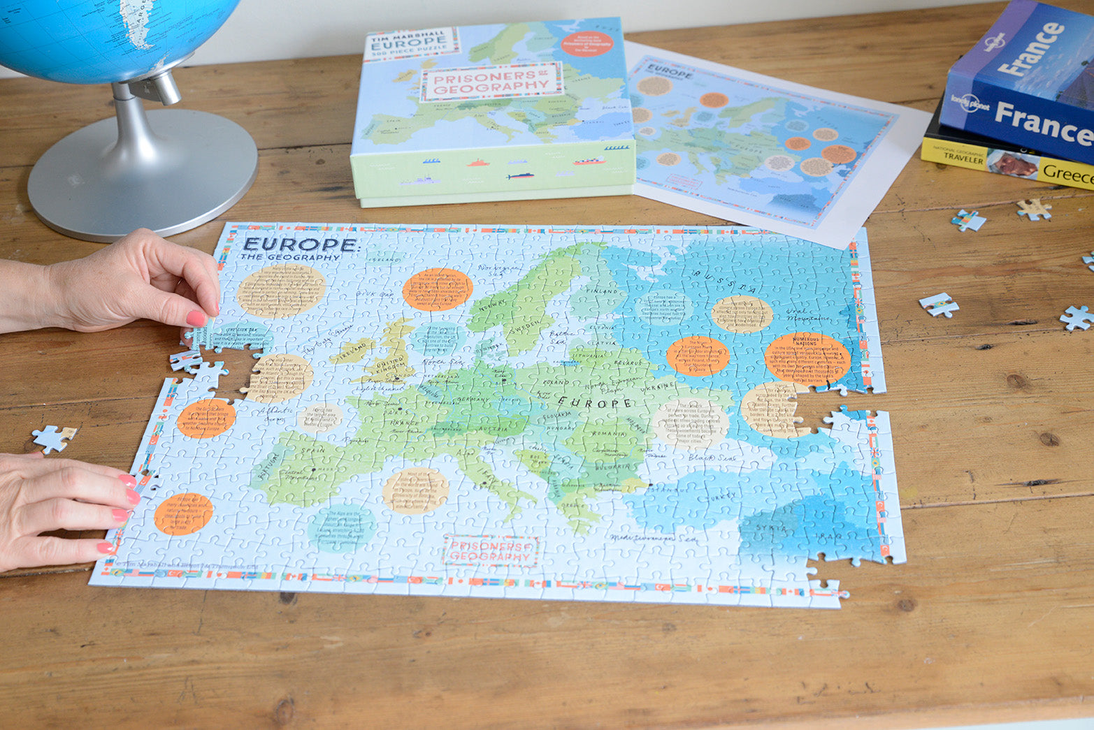 Prisoners of Geography Europe Map 500 Piece Jigsaw Puzzle – Map Marketing