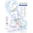 UK Rail Operators Map 59th Edition - Laminated Railway Wall Map – Map ...