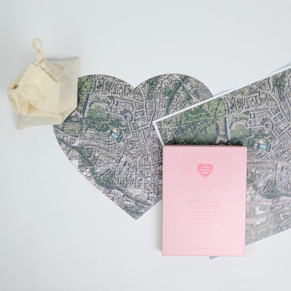 Hometown Heart-Shaped Map Jigsaw | Map Marketing