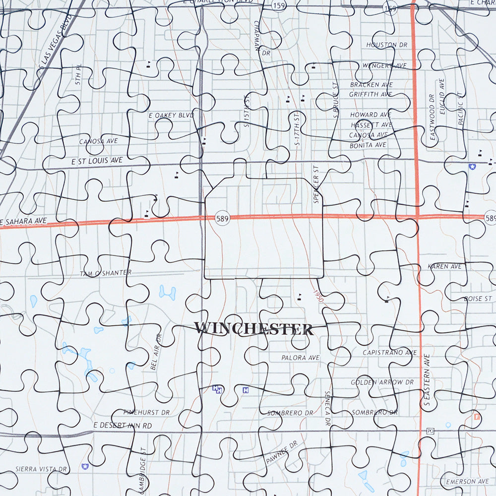 USA Hometown Personalized Map Jigsaw Puzzle (Aerial or USGS) – Map ...