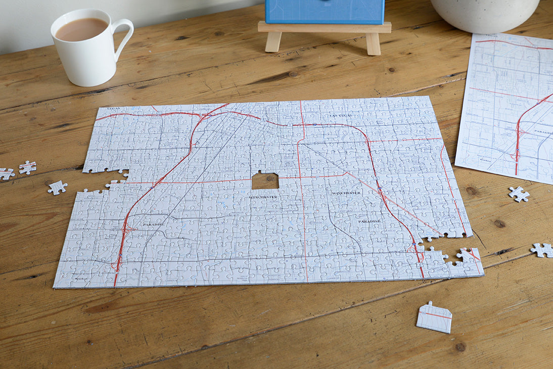 USA Hometown Personalized Map Jigsaw Puzzle (Aerial or USGS) – Map ...