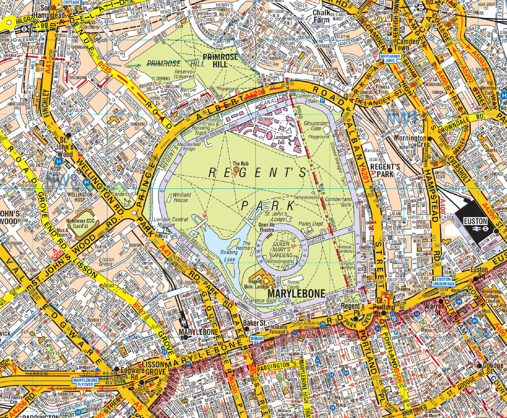 London A-Z Wall Map - Premier Edition wall map of London | Map Marketing