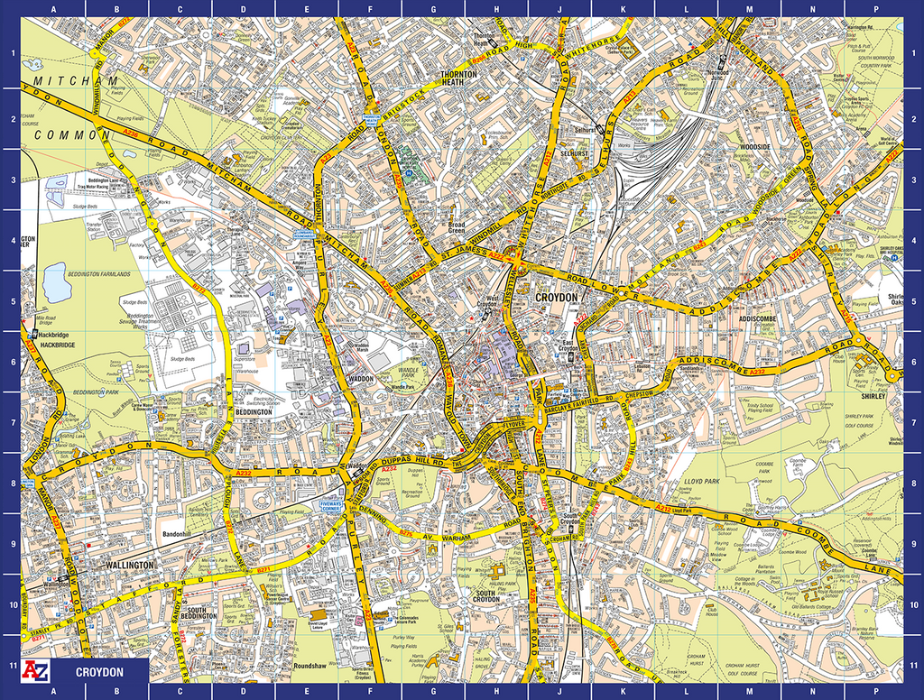 A-Z Map of Croydon 1000 Piece Jigsaw – Map Marketing