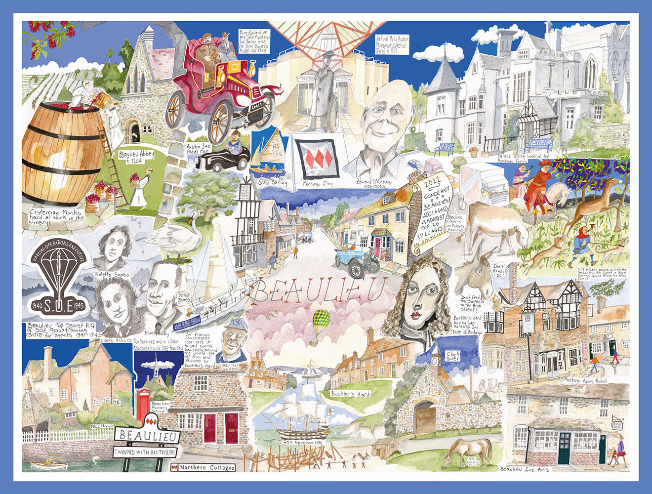 Beaulieu Tim Bulmer 1000 Piece Jigsaw Puzzle | All Jigsaw Puzzles UK ...