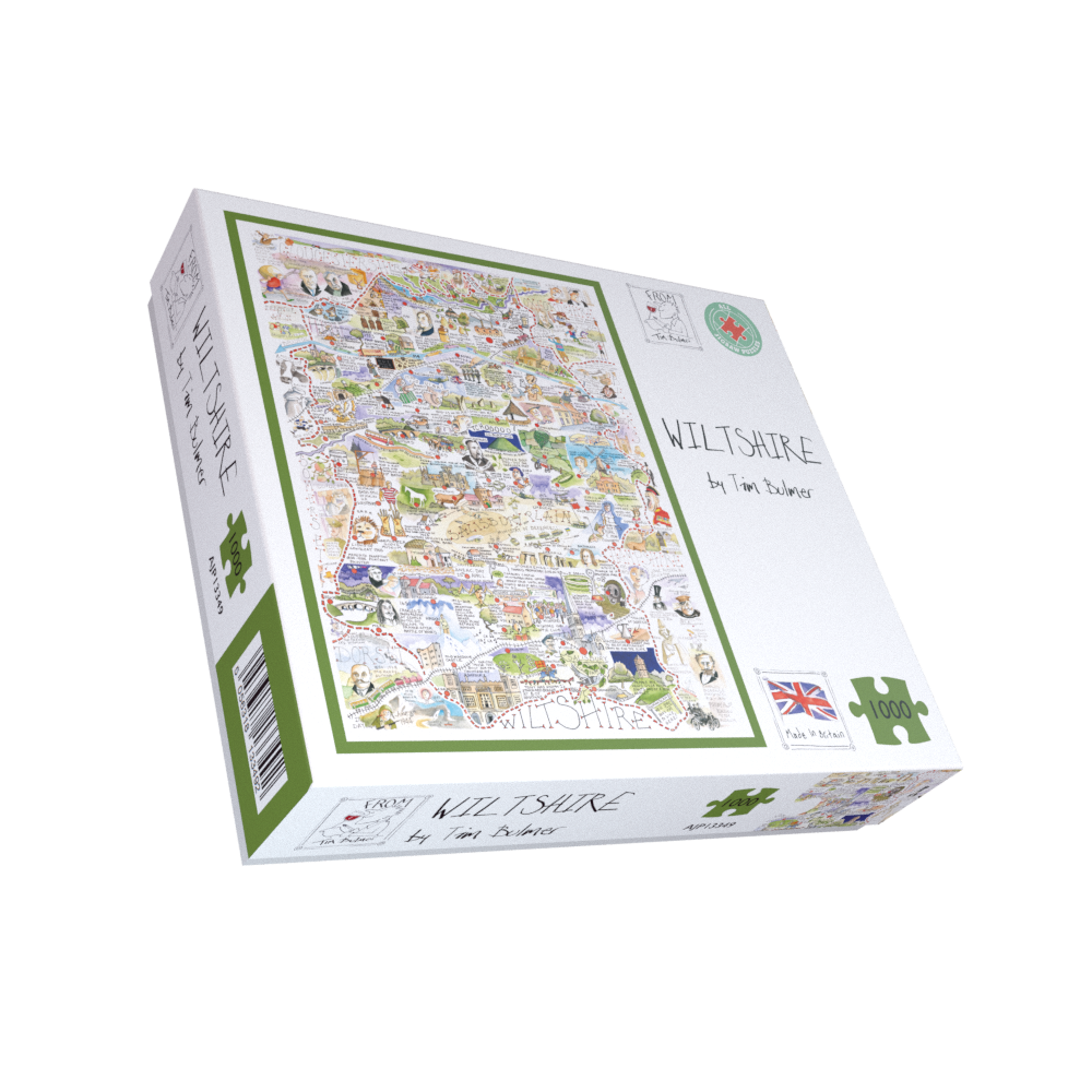 Wiltshire- Tim Bulmer 1000 piece Jigsaw Puzzle – Map Marketing