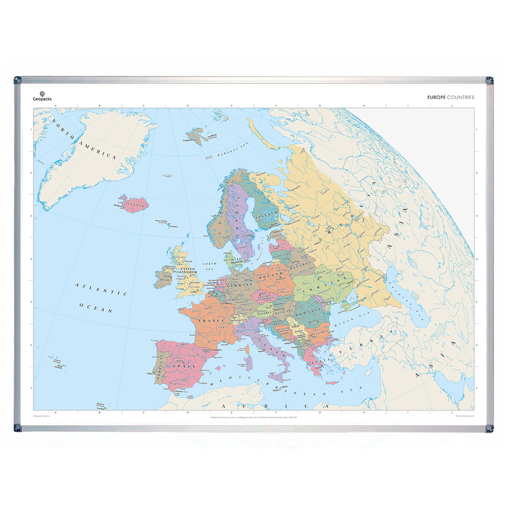 Political Map Of Europe Political Map Of Europe Cosmographics Ltd
