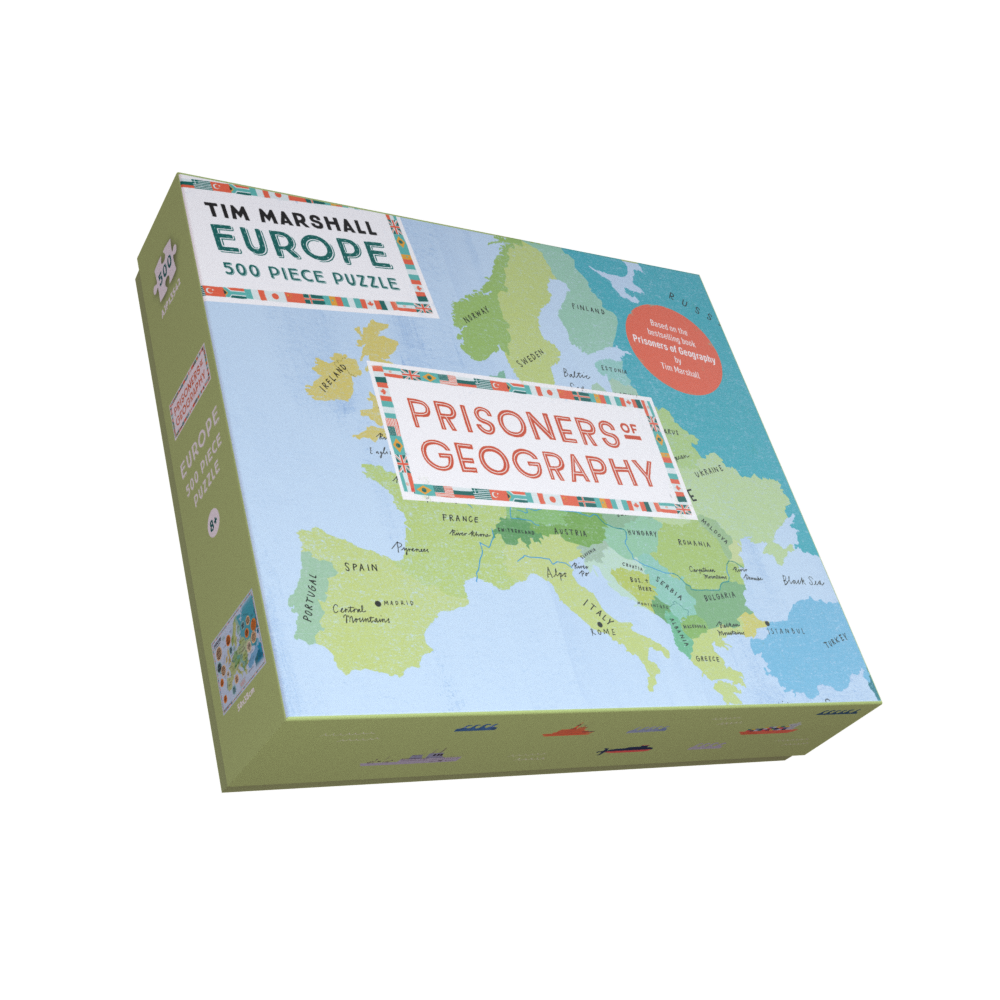 Prisoners of Geography Europe Map 500 Piece Jigsaw Puzzle – Map Marketing