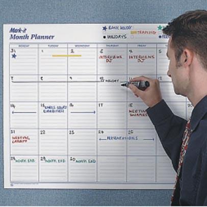Monthly Laminated Wall Planner – Map Marketing