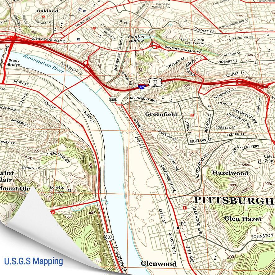 I Love You - Hometown US Map Puzzle (Satellite & Topographic) – Map ...