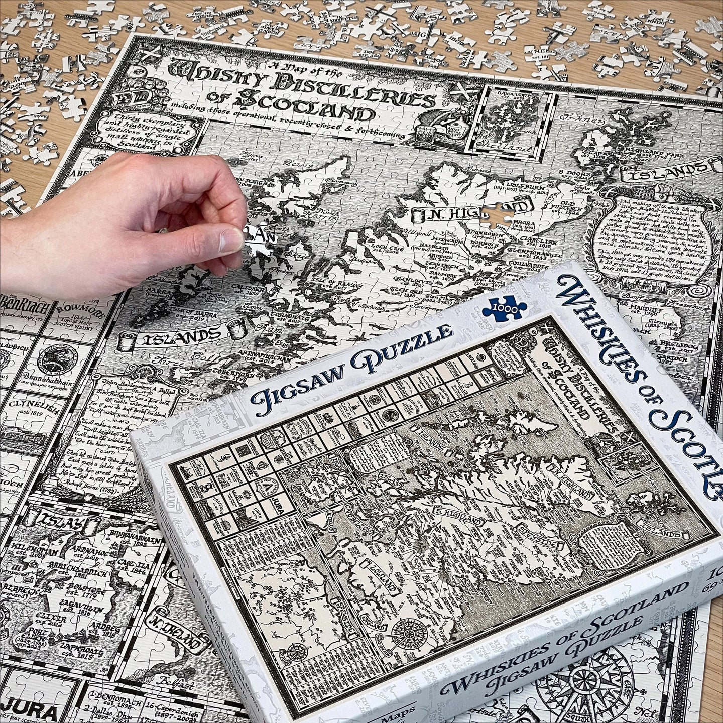 Whisky Map Jigsaw Puzzle - 1000 pieces – Map Marketing