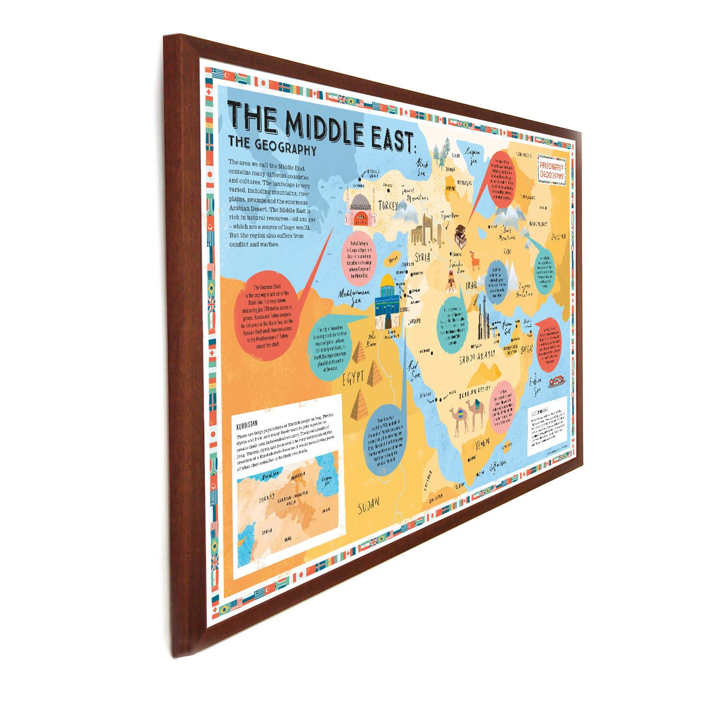 Prisoners of Geography Middle East Educational Wall Map – Map Marketing