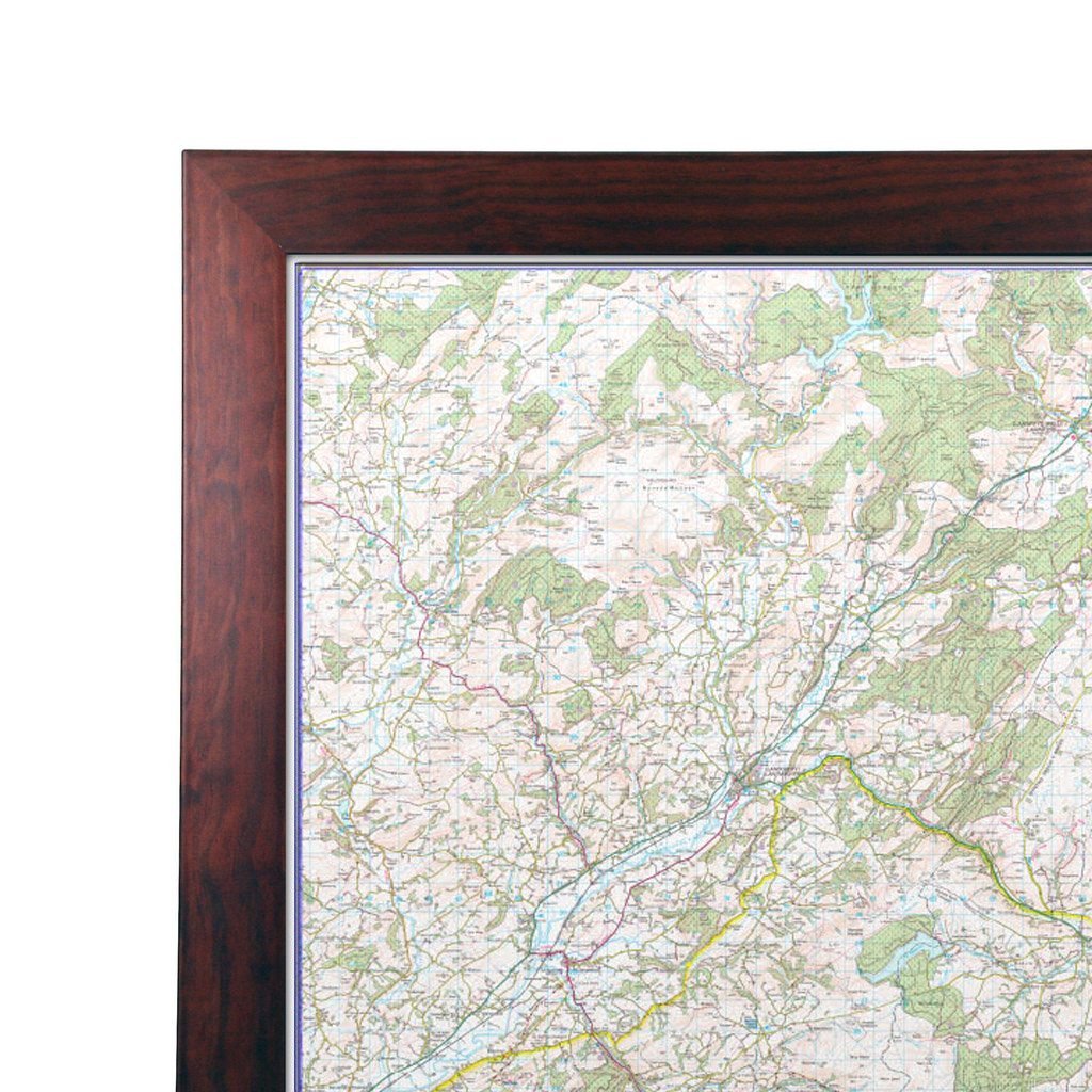 Ireland Political Map - Ireland Wall Map with Roads and County Borders ...