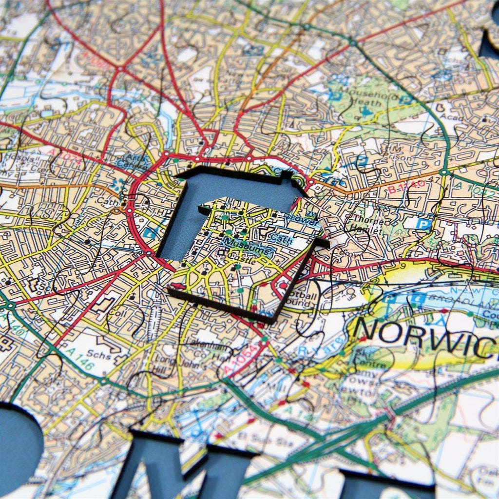 UK Wooden Hometown Jigsaw Puzzle – Map Marketing