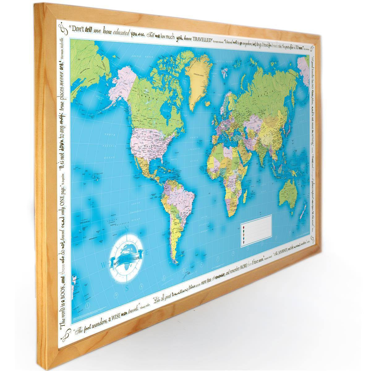 World Traveller Map | World Map Gifts – Map Marketing
