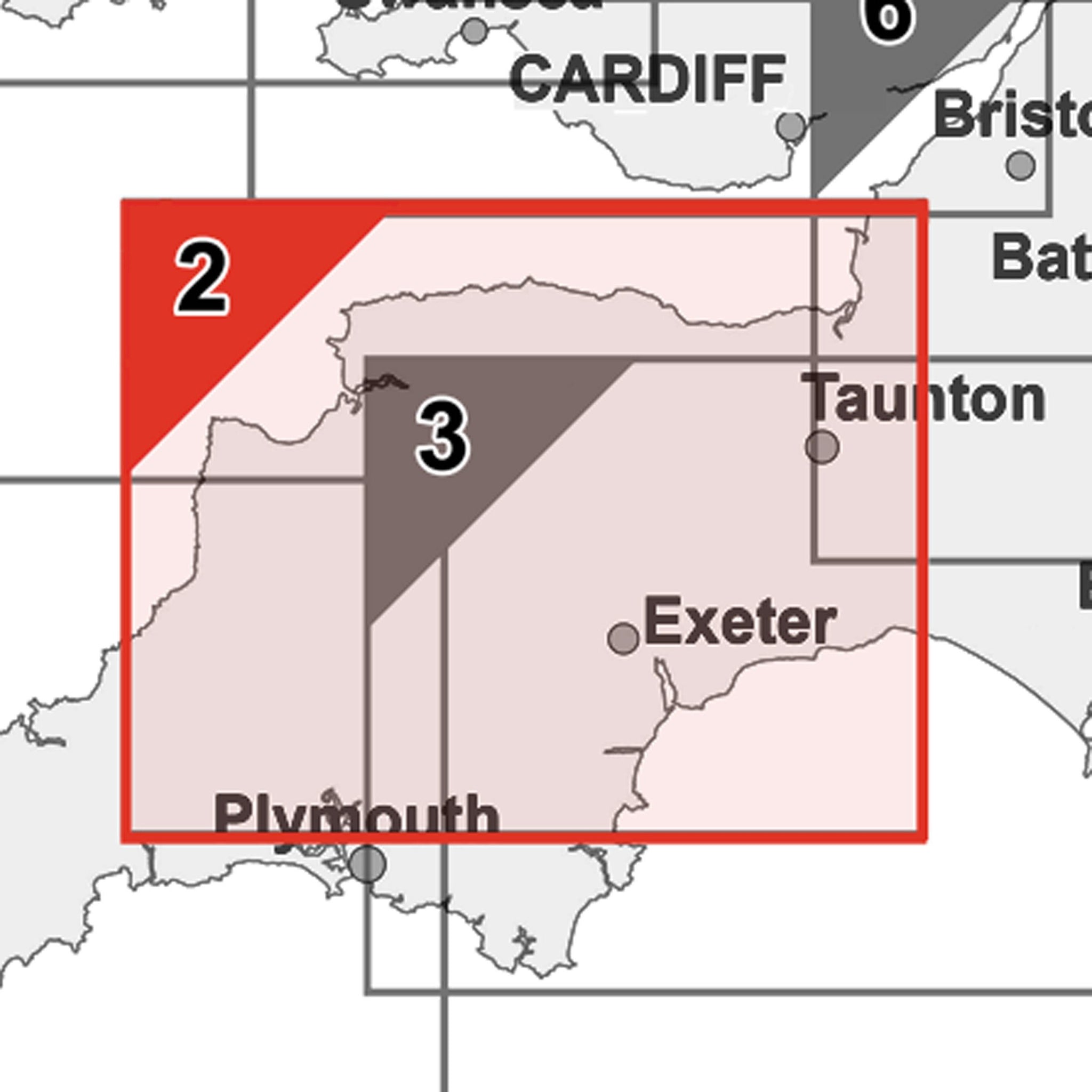 North Devon Postcode Map - Torquay, Taunton, Weston, Ilminster – Map ...