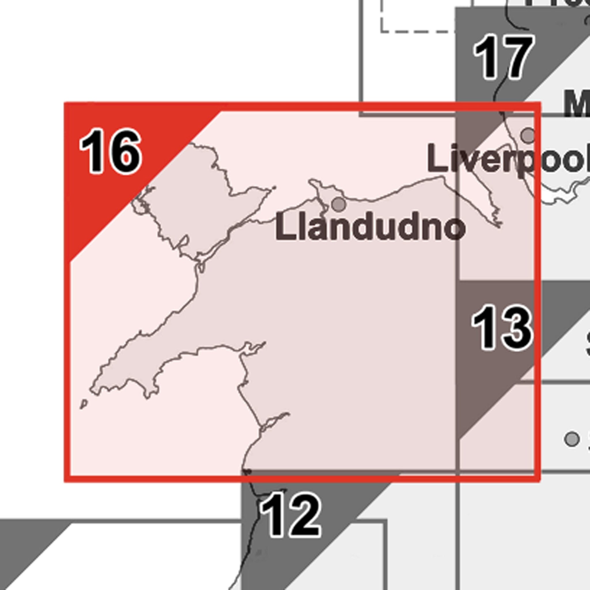 North Wales and Anglesey Postcode Wall Map - Sector Map 16 – Map Marketing