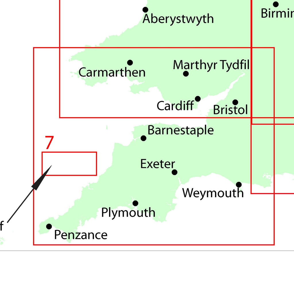 Map of South West England and South Wales - Regional Road Map 7 – Map ...