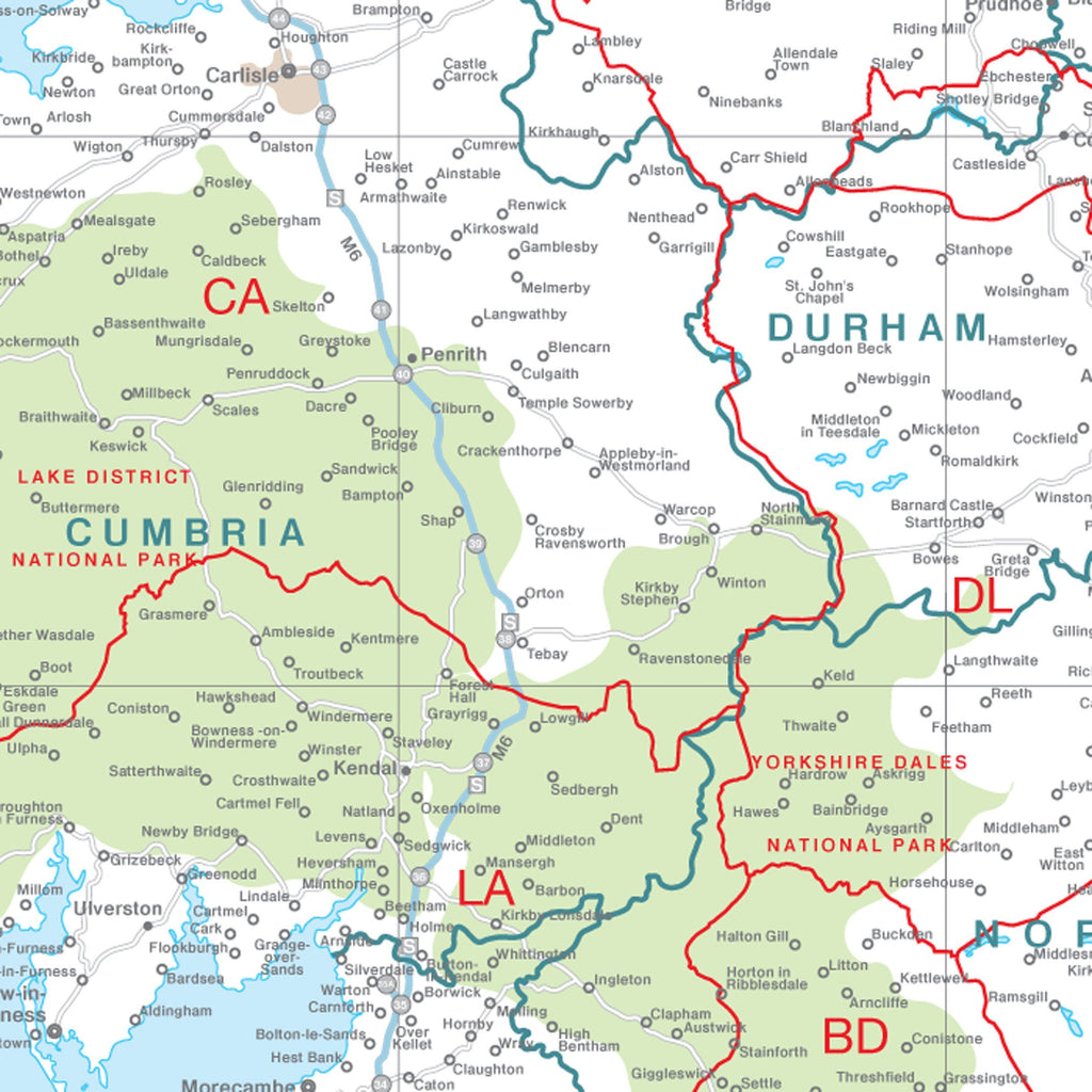 Supersize GB Postcode Area Wall Map – Map Marketing